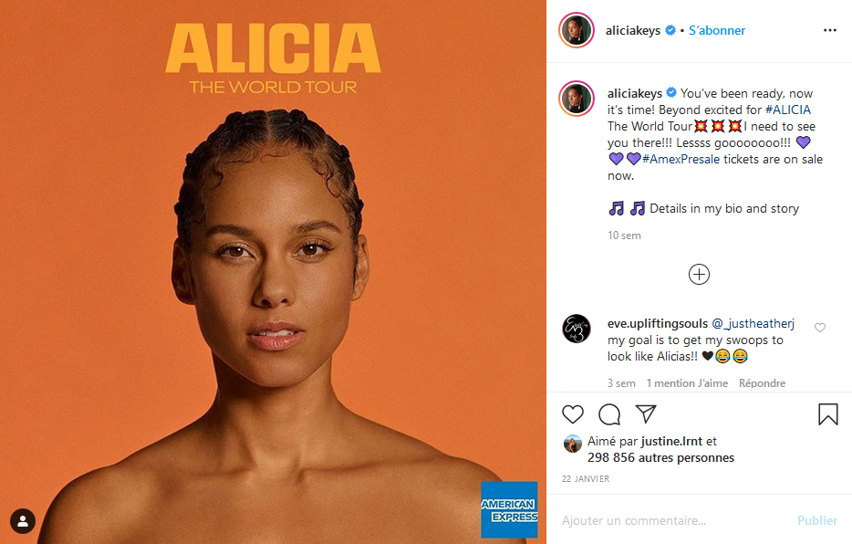 Une nouvelle tournée pour Alicia Keys • FUN Radio