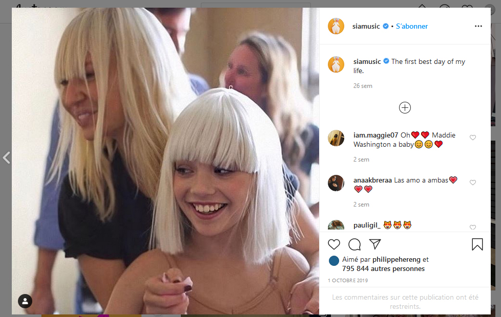 Sia est devenue maman pour la première fois • Fun Radio