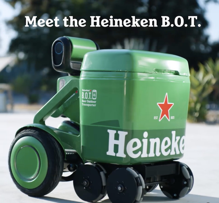 Heineken lance son robot-glacière ! • Fun Radio