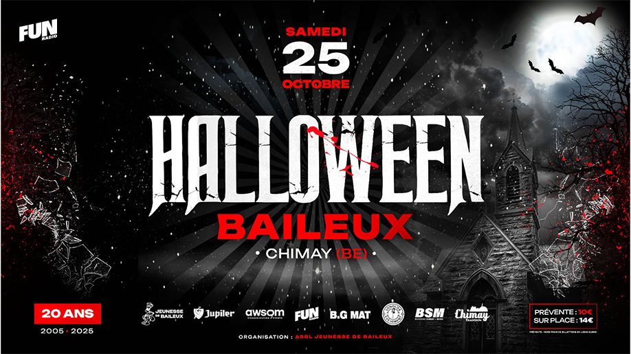 Halloween Baileux fête ses 20 ans : une nuit terrifiante t’attend ! 👻🎉 ...